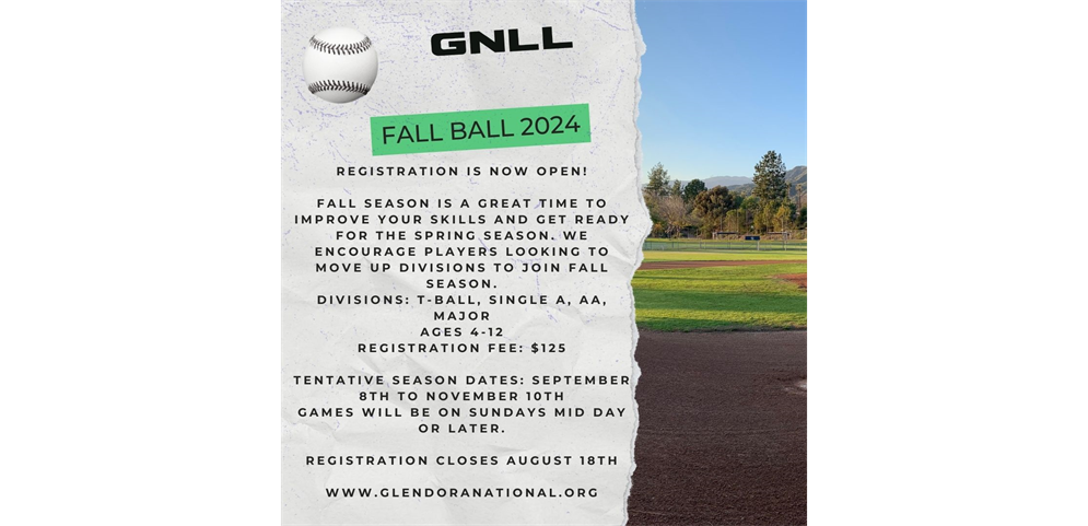 Glendora National Little League > Home